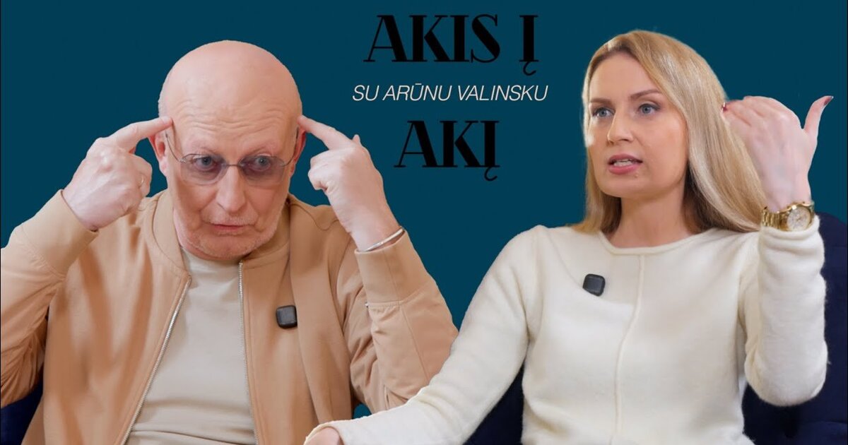 AKIS Į AKĮ su Arūnu Valinsku. Svečiuose – Rima Urbonaitė | Video | 15min.lt